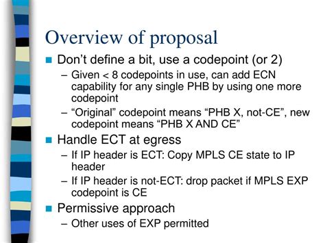 Ppt Support For Ecn And Pcn In Mpls Networks Powerpoint Presentation Id 5491531