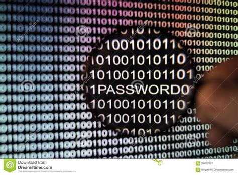 Binary Code Screen Stock Image Image Of Coding Card 99852651