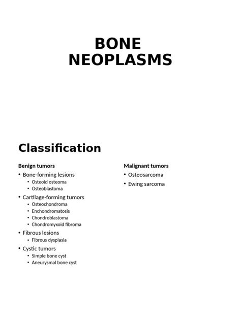 Bone Neoplasms Pdf Causes Of Death Medical Specialties
