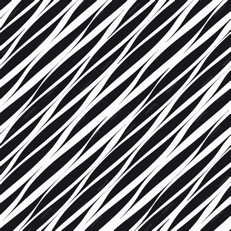 Premium Vector Seamless Pattern Irregular Abstract Striped Texture With Diagonal Direction