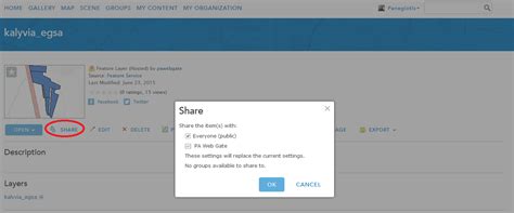 querying a layer using an arcgis online map