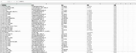 爬取前程无忧招聘信息并写入excel 网上招聘信息如何excel编辑 csdn博客