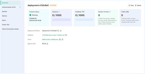 create serverless deployment emqx cloud docs