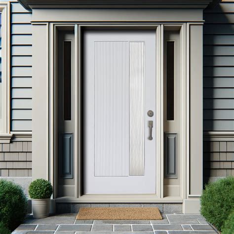 Calhome Modern Exterior Fiberglass Front Entry Door Slab With Designer