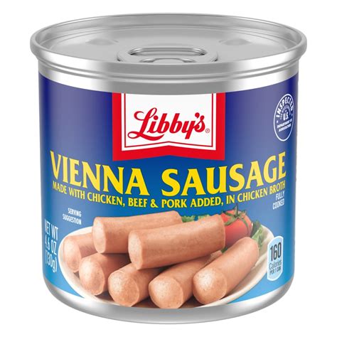 Libbys Vienna Sausage In Chicken Broth Canned Sausage 4600 Oz Kroger