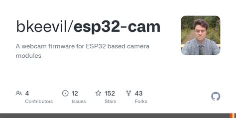 Github Bkeevilesp32 Cam A Webcam Firmware For Esp32 Based Camera