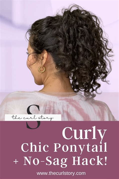 Chic High Curly Hair Ponytail Tutorial High Curly Ponytail Curly