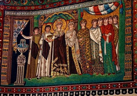 547 Ad Ravenna San Vitale Imperial Portrait Of Empress Theodora