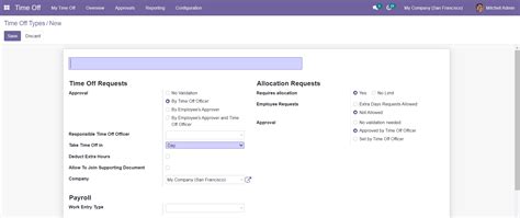Odoo 15 Time Off Types Odoo V15 Community Edition Book