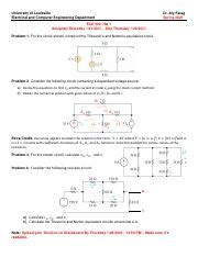 ECE 320 Hw 1 Sp 21 1 Pdf University Of Louisville Electrical And Computer Engineering