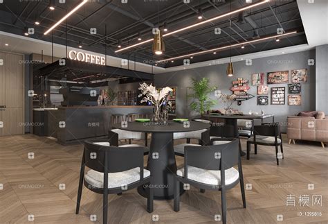 咖啡厅 咖啡店 奶茶店 甜品店 西餐厅 酒吧 咖啡店吧台3D模型 现代VR工业风有灯光有贴图MAX2016咖啡厅 咖啡店 奶茶店 甜品店