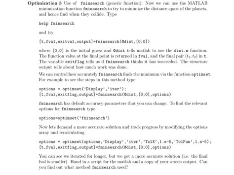 solved optimization 3 use of fminsearch generic function