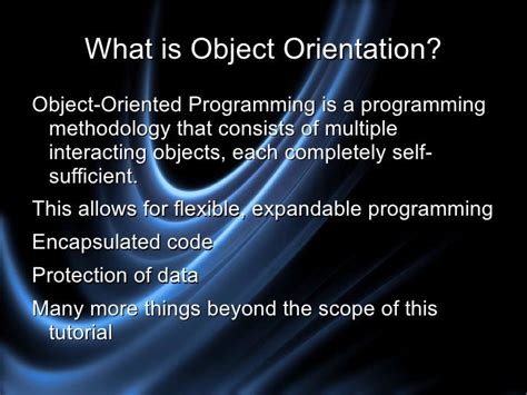 Beginners Guide To Object Orientation In Php