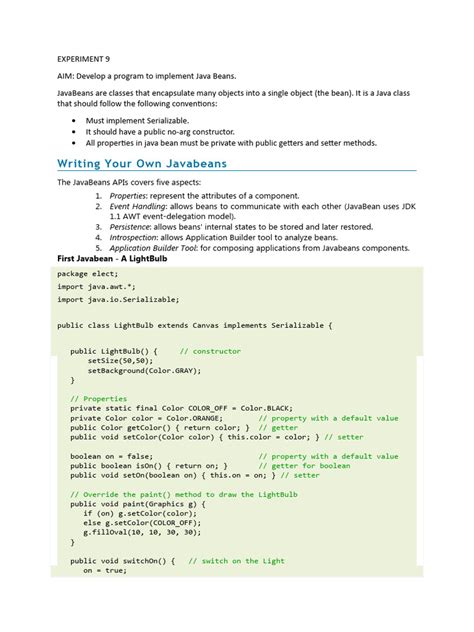 Experiment 9 Pdf Systems Architecture Object Oriented Programming