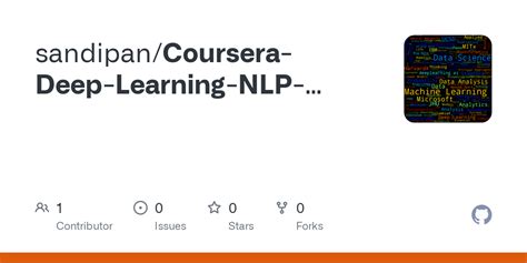 GitHub Sandipan Coursera Deep Learning NLP Disaster Tweets Kaggle MiniProject