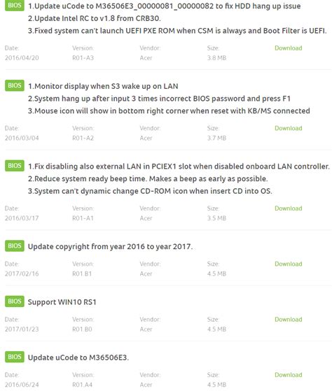 aspire tc 710 which bios updates should i install if any — acer community