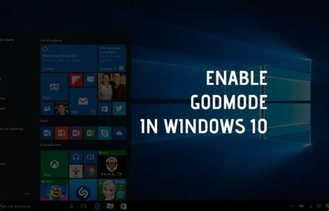 Enable GodMode In Windows 10 TheTech52