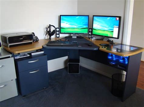 Envious Home Computer Setups Inspirationfeed Computer Desks For Home Cool Computer Desks