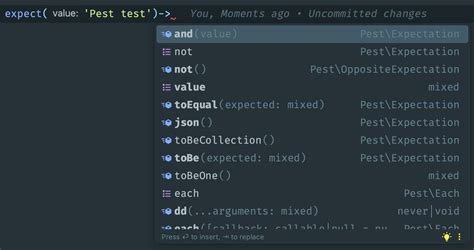 No Pestexpectation Suggestions In Pest 213 In Laravel 10 · Issue 903 · Pestphppest · Github