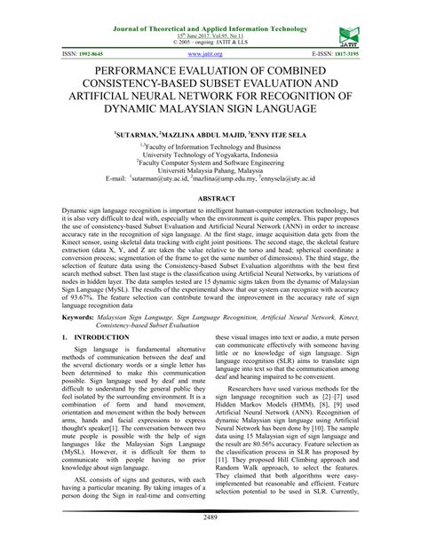 Pdf Performance Evaluation Of Combined Consistency Based Subset Evaluation And Artificial
