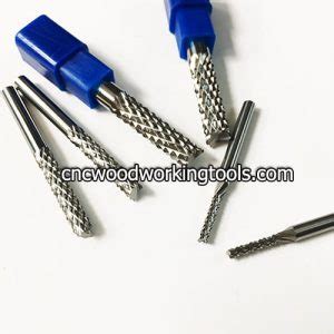 Carbide Single Flute Compression Spiral Router Bits For Melamine RicoCNC CNC Woodworking Tools