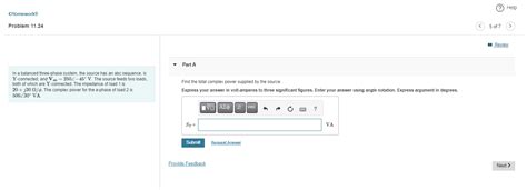 Solved Problem 1124in A Balanced Three Phase System The