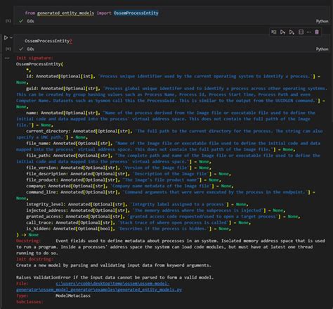 ossem data model integration with msticpy · microsoft msticpy
