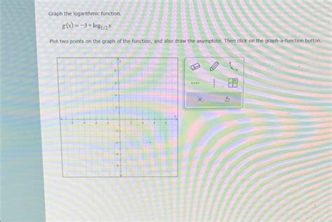 solved graph the logarithmic function g x −3 log1 2x plot