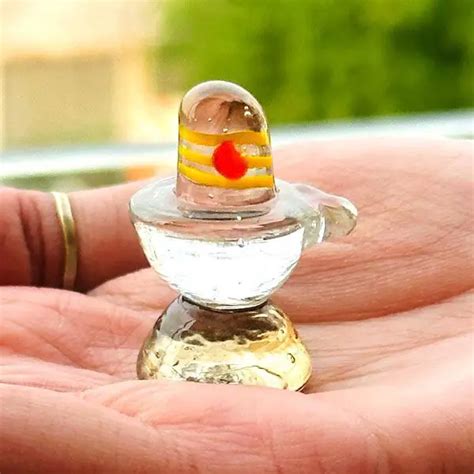 Small Crystal Shivling छोटा स्फटिक शिवलिंग Buy Sphatik Shivling