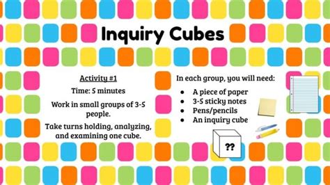 Inquiry Cubes For Stem By Teaching With Trujillo Tpt