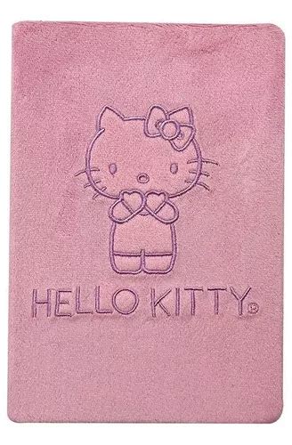 Diario Libreta Cuaderno Hello Kitty Felpa Rosa Bordado Mercadolibre