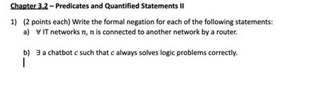 Solved Chapter 3 2 Predicates And Quantified Statements Ii