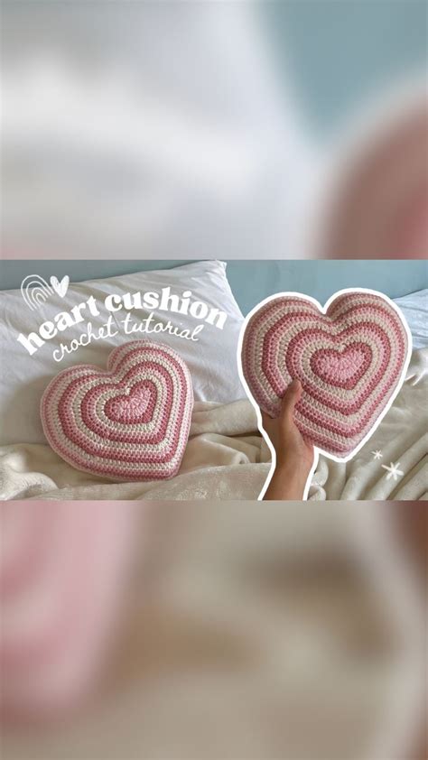 Crochet Heart Shaped Pillow Tutorial By Crochet With Mahum