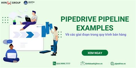 Pipedrive pipeline examples về các giai đoạn trong quy trình bán hàng