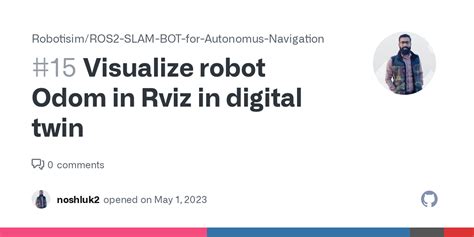 Visualize Robot Odom In Rviz In Digital Twin · Issue 15 · Robotisimros2 Slam Bot For Autonomus