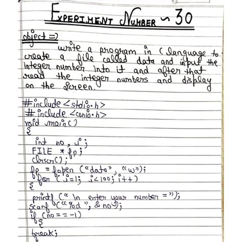 Experiment Number 30pdf Cpuc Lab Notes Teachmint