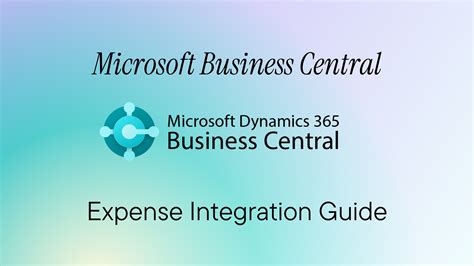 Building Expense Integrations For Microsoft Business Central Api