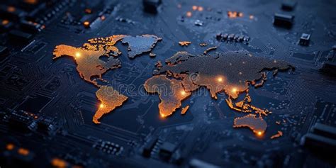 Global Electronics Market Connectivity Trade Map Visualization On