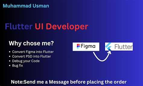 Be Your Flutter Ui Developer Convert Figma To Flutter Design Flutter Apps By Usman2560 Fiverr