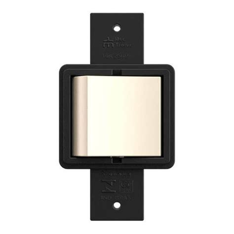 1 Interruptor Bipolar Simples 10a 250vca Sem Placa Sobrepor Bege 50015 Mec Tronic Eletromar