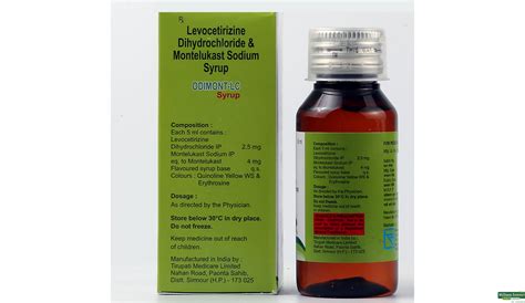 Buy Odimont Lc Syrup 60 Ml Online At Best Prices Wellness Forever