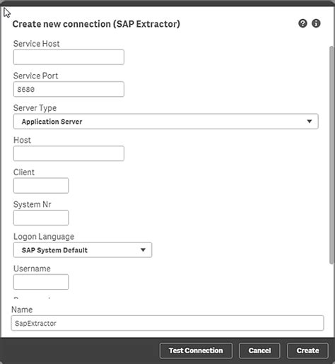 Using The Sap Extractor Connector Qlik Connectors Help