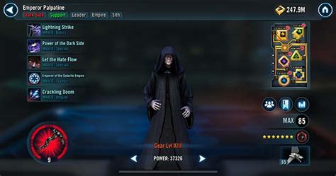 Swgoh Best Mods For Emperor Palpatine Starwars