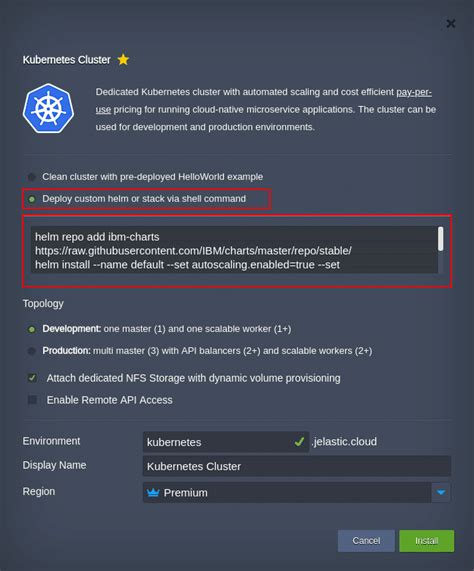 Kubernetes Cluster With Automated Scaling And Pay Per Use Pricing