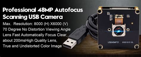 ELP MP Fast Autofocus USB Camera Module With Degree No Distortion Lens For Computer Mini UVC