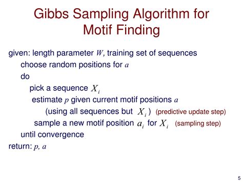 ppt learning sequence motif models using gibbs sampling powerpoint