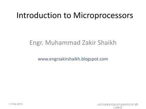 PPT Introduction To Microprocessors PowerPoint Presentation Free Download ID