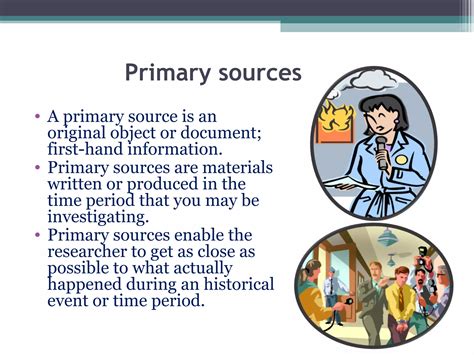 Primary And Secondary Sources Odp