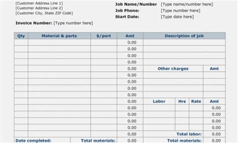 Contract Labor Invoice Template Example Wfac Employee Free Templates Pertaining To Contract