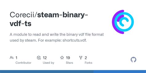 Github Coreciisteam Binary Vdf Ts A Module To Read And Write The